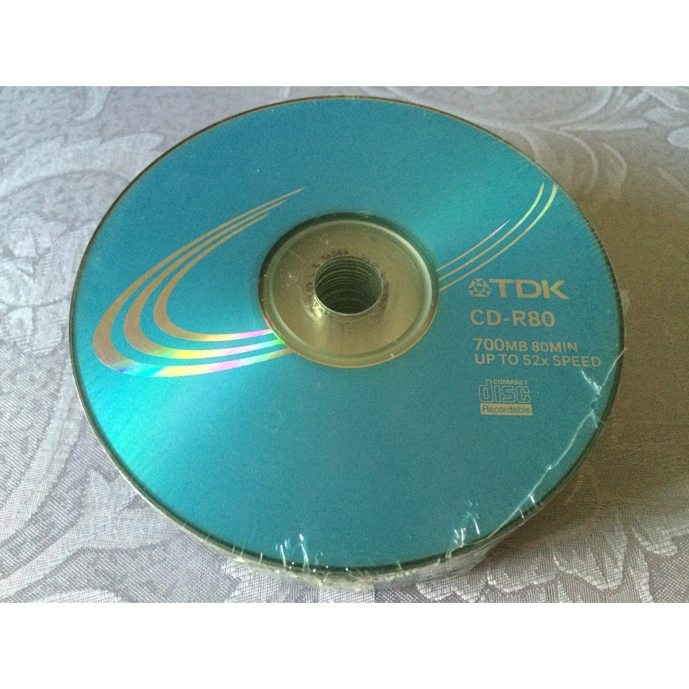 Set 25 PACK CD - R80 marca tdk, 700 MB, 52 x max speed / 80 min | Okazii.ro