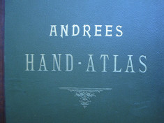 1899 Atlas vechi Andrees Handatlas harti vechi atlas mare german de ...