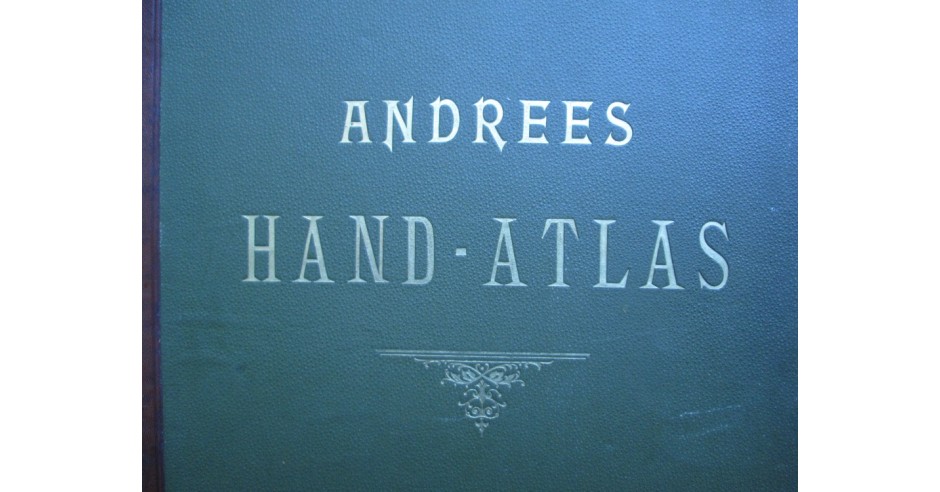1899 Atlas vechi Andrees Handatlas harti vechi atlas mare german de ...