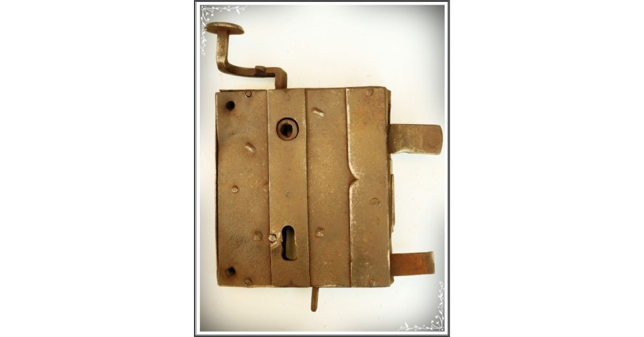 BROASCA / ZAVOR / YALA DE POARTA ?ARANEASCA, VECHE DIN ANII 1940, FIER ...