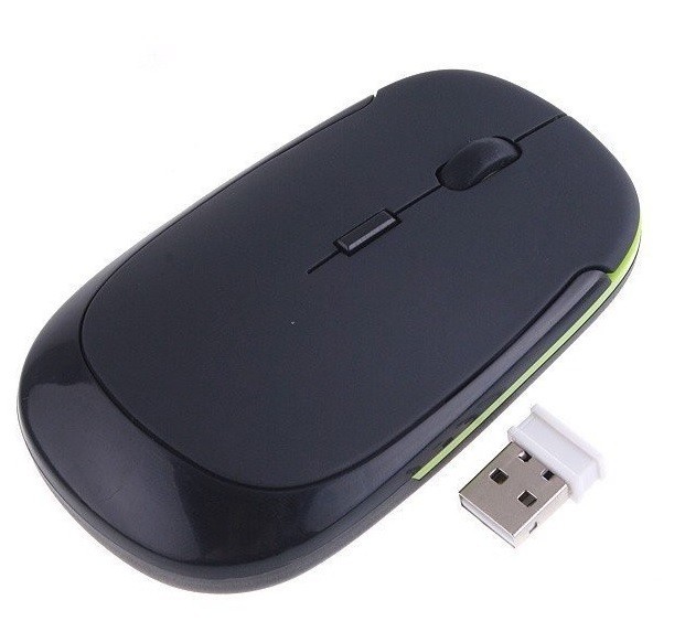 mouse wireless ultra slim foarte subtire Mini USB 2.4GHz | arhiva Okazii.ro