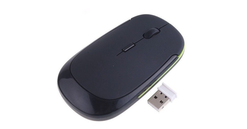 mouse wireless ultra slim foarte subtire Mini USB 2.4GHz | arhiva Okazii.ro
