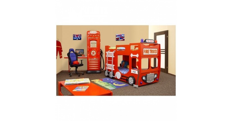 Pat copii etajat masina de Pompieri | arhiva Okazii.ro