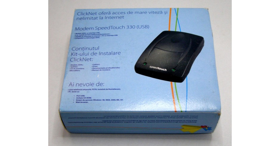 Modem ROMTELECOM Clicknet SpeedTouch 330 USB(413) | arhiva Okazii.ro