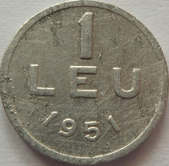Moneda 1 Leu - RP Romana, anul 1951 *cod 2020 | arhiva Okazii.ro