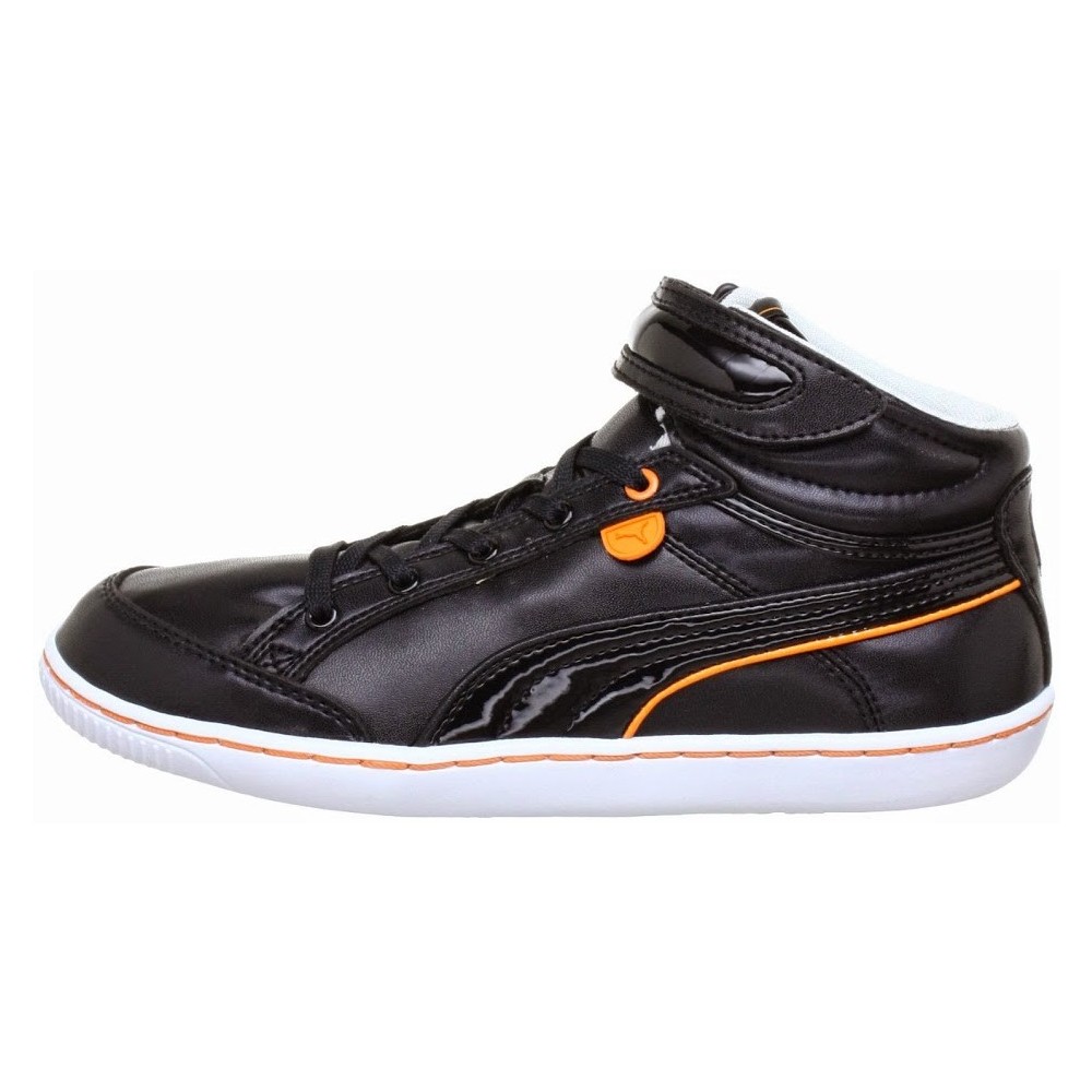 39_Adidasi originali inalti femei Puma_din piele_negru_in cutia ...