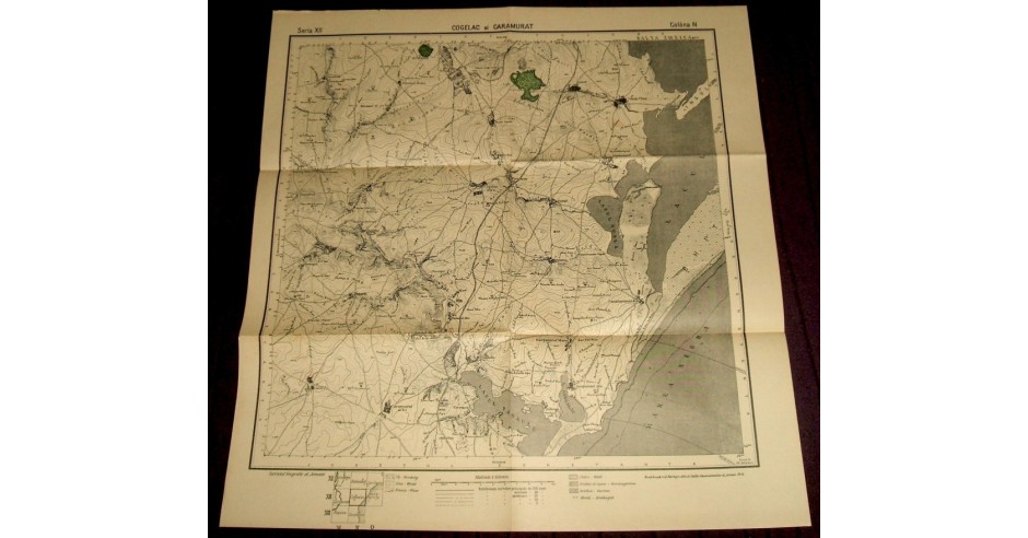 1930 Harta militara COGEALAC si CARAMURAT, judetul Constanta, format ...