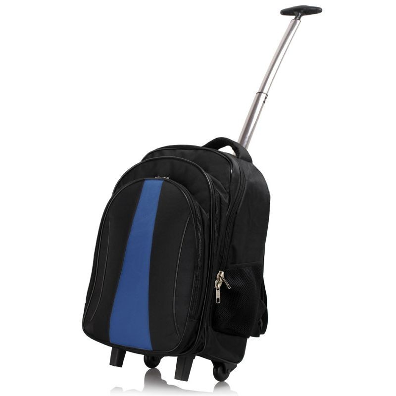 Rucsac troller negru cu albastru - Ghiozdan scoala cu roti / Rucsac ...