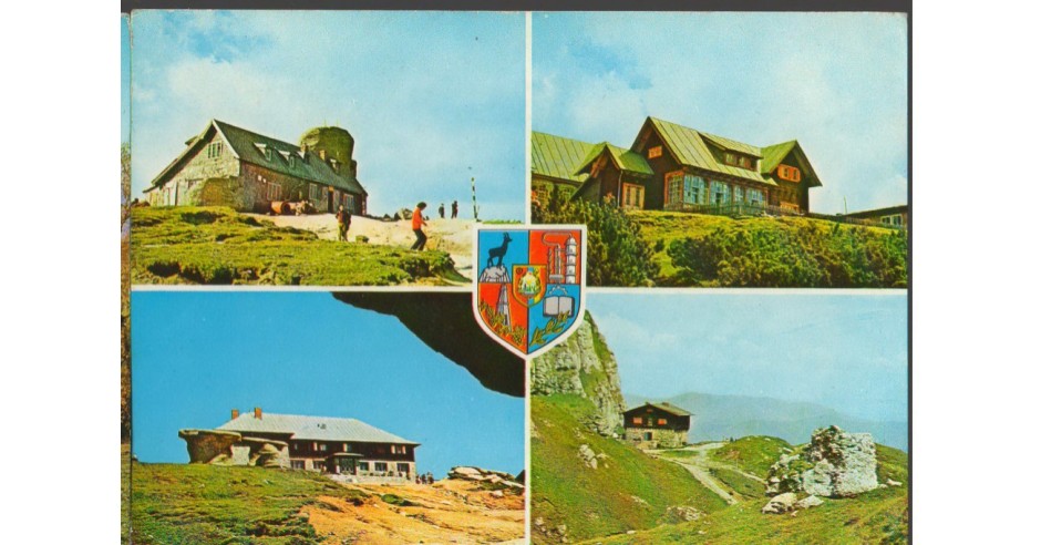 CPI (B7631) CARTE POSTALA - MUNTII BUCEGI. CABANE, Necirculata ...