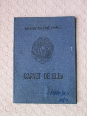 Carnet de elev vechi RSR, carnet de note vechi carnet comunist de elev | arhiva Okazii.ro