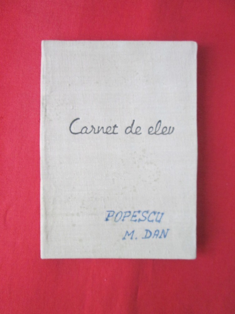 Carnet de elev vechi RSR, carnet de note vechi carnet note comunist ...