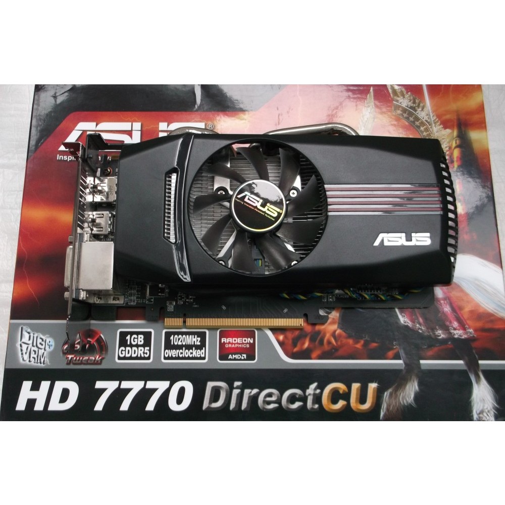 Asus HD 7770 1gb ddr5 /256 bits DirectCU DX11 Hdmi Gaming Box | arhiva ...