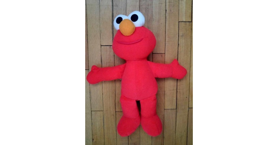 Jucarie mascota Elmo din Muppets Show Sesame Street show TV, 26cm, plus ...