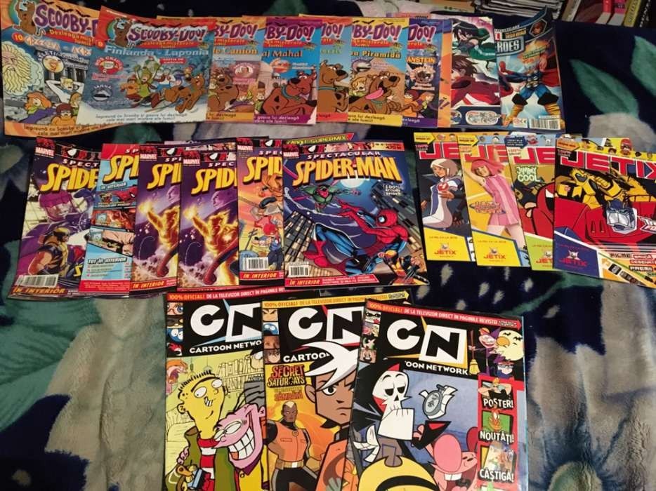 Colectie reviste Jetix,Cartoon Network,Scooby-Doo,Bakugan,Marvel ...