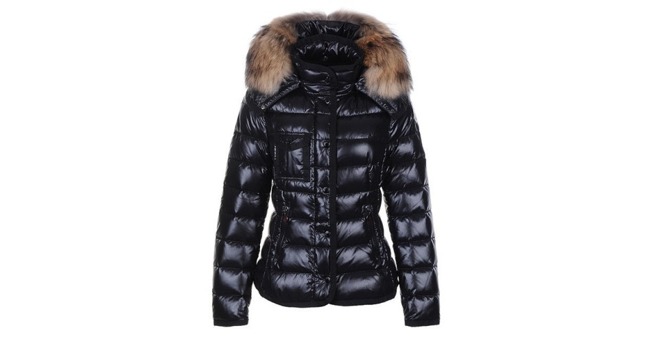 Geaca Moncler "Celsie",gluga cu blana naturala | arhiva Okazii.ro