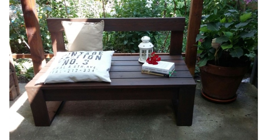 Bancuta din lemn (curte, terasa, balcon, gradina) | arhiva Okazii.ro