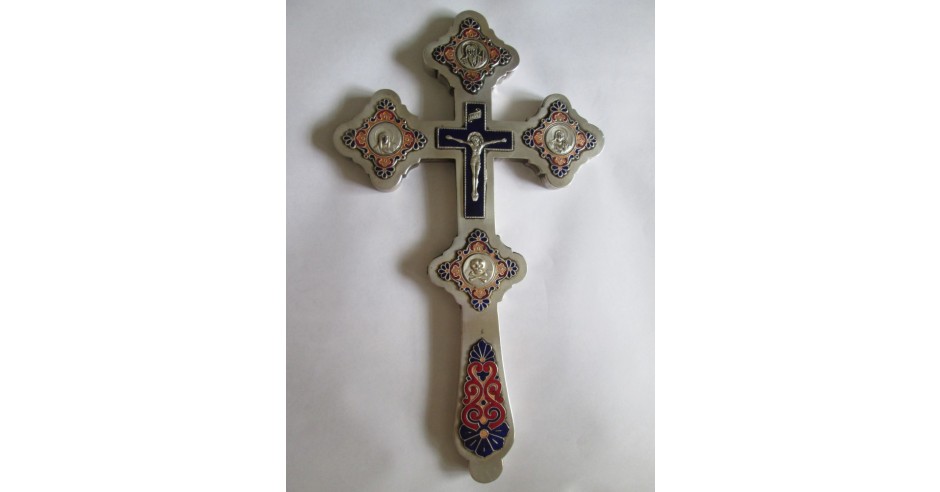 CRUCE ORTODOXA DIN ARGINT(374 GRAME) CU EMAIL | arhiva Okazii.ro