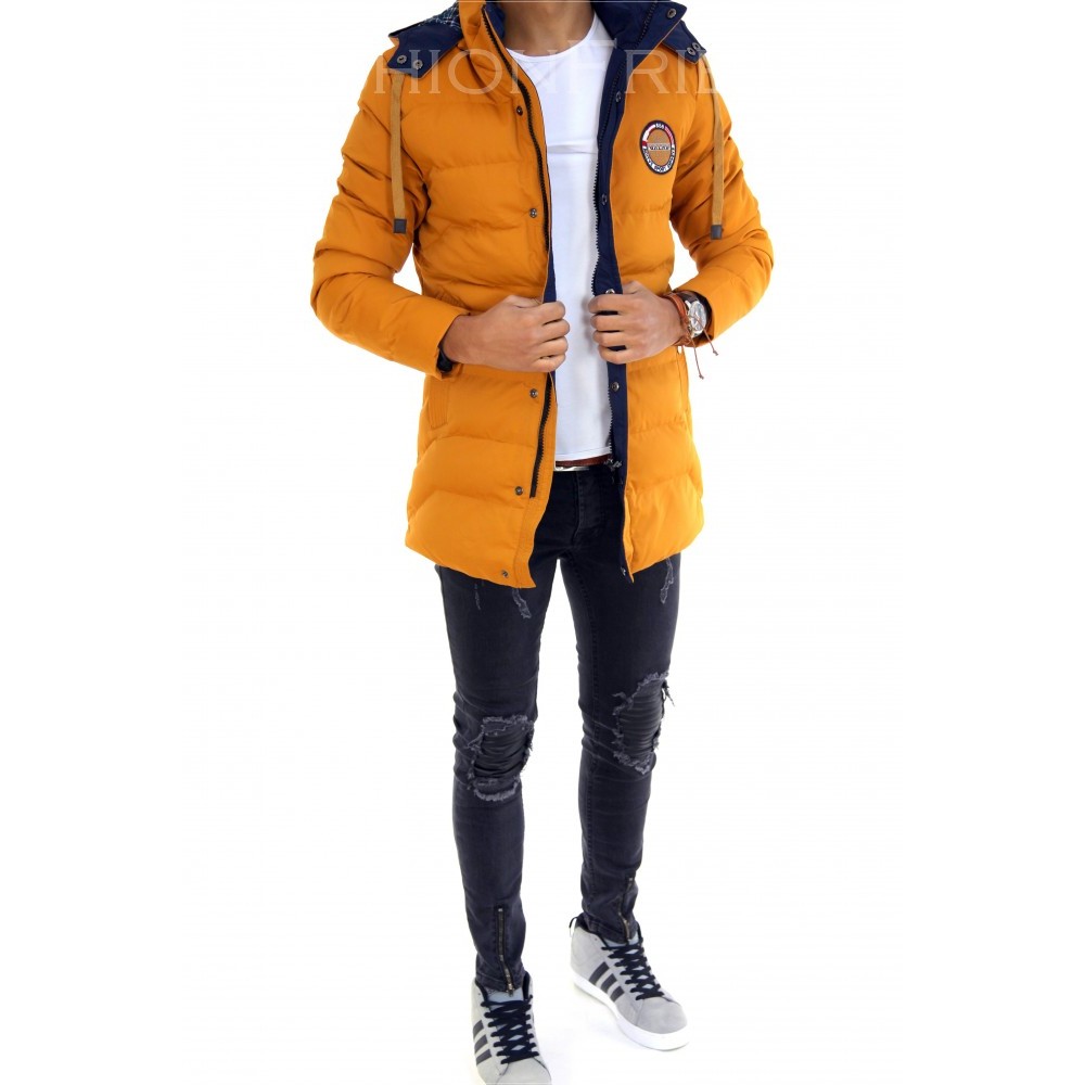 Geaca tip ZARA de IARNA mustar - Geaca barbati - CALITATE GARANTATA ...