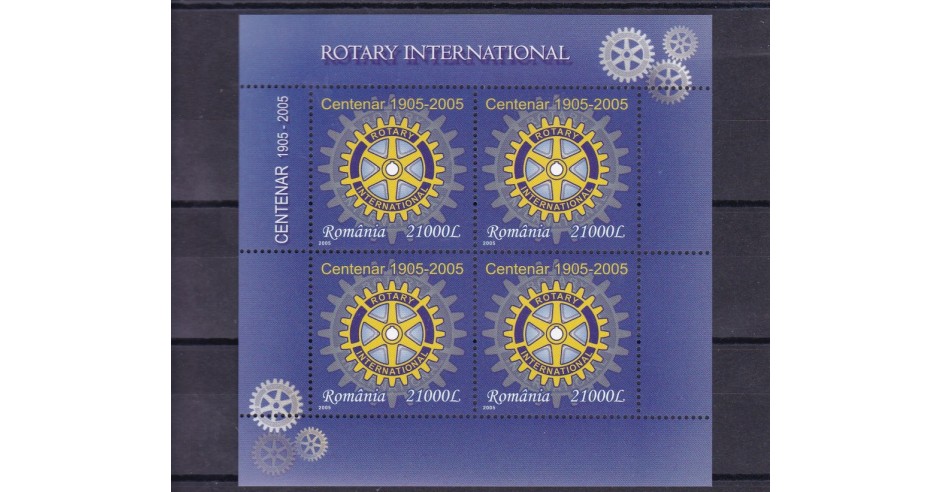 ROMANIA 2005 LP 1673 CENTENARUL ROTARY BLOC MNH | arhiva Okazii.ro