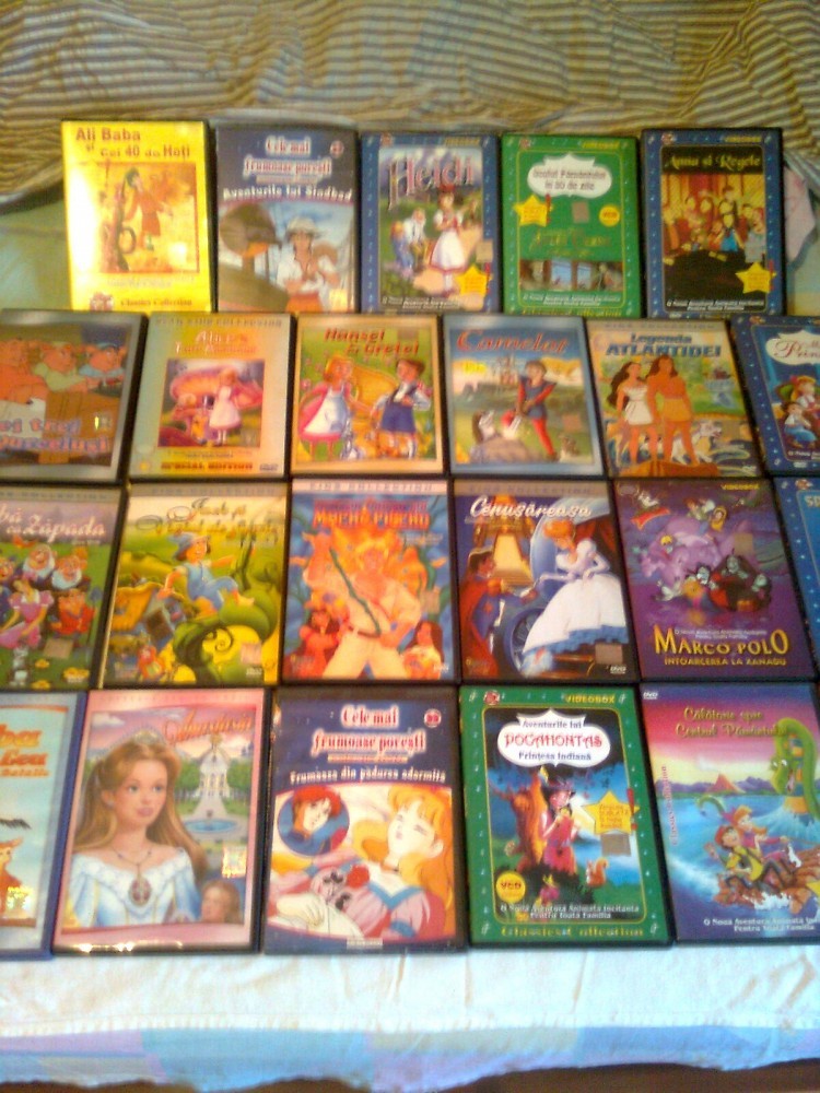 COLECTIE 24 DVD -uri DESENE ANIMATE + GRATUIT 5 CD -uri DESENE ANIMATE ...