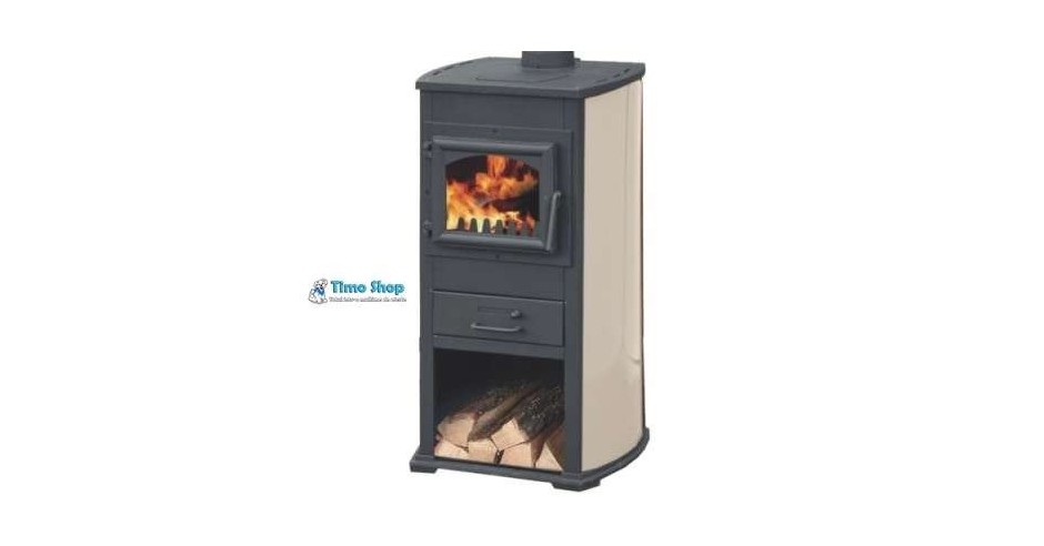 Soba semineu de incalzit pe lemne, bricheti din lemn si carbune Blist ...