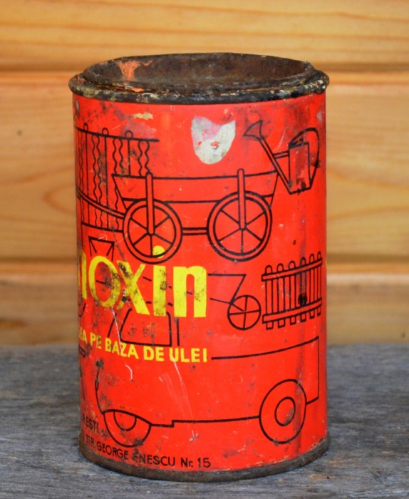 Cutie veche de colectie vopsea pe baza de ulei LINOXIN -1000gr. - anii ...