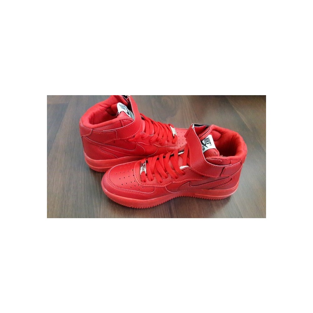 Adidasi unisex gheata NIKE AIR FORCE ONE Rosu Red Rosii marimi 36 - 44 ...