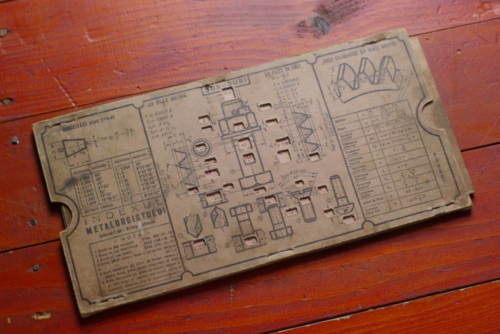 sablon pentru Filet metric / Filet in Toli / Filet Trapezoidal ...