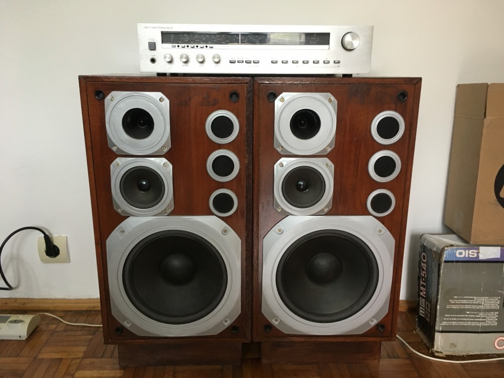 Sistem audio 2x75 / Amplituner Delia + Boxe Unitra | arhiva Okazii.ro