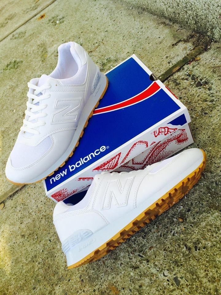 Adidasi NB New Balance 574 Albi Barbati/Model nou 2016 43 Piele cutie ...