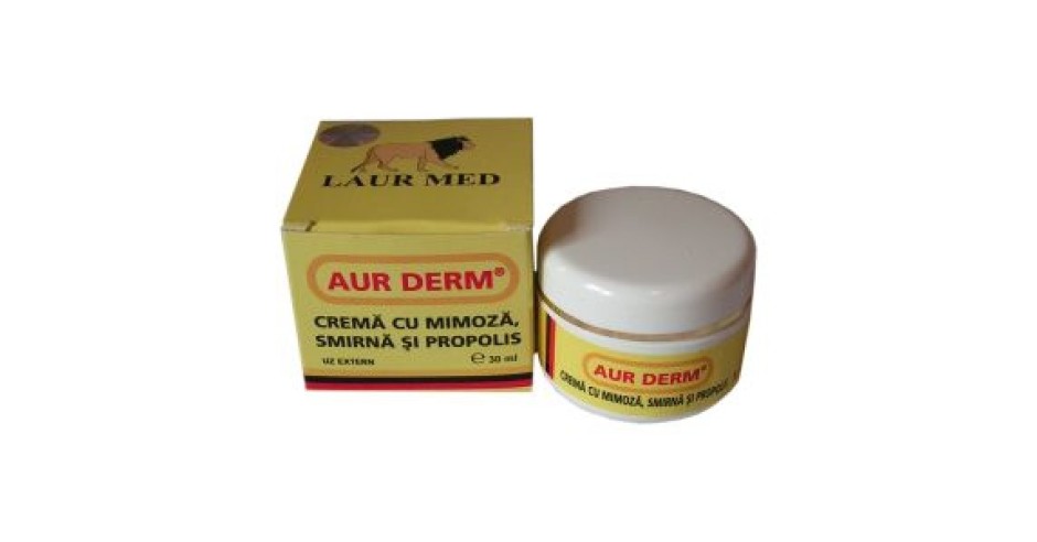 Aur Derm crema cu Mimoza Smirna si Propolis 30ml Laur Med | arhiva ...