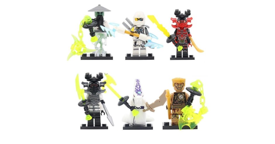 Set 6 minifigurine tip LEGO Ninjago, sezon 7, Echo Zane General Kozu ...
