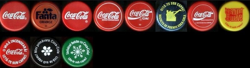 11 capace Coca Cola - modele romanesti de colectie | arhiva Okazii.ro