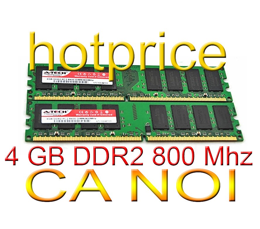 Memorie 4GB RAM DDR2 4 GB INTEL AMD 2x 2 GB PC2-6400 DDR2-800Mhz 240 ...