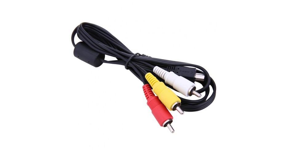 Cablu mini USB - Audio Video (AV) RCA pentru camera foto video Canon ...