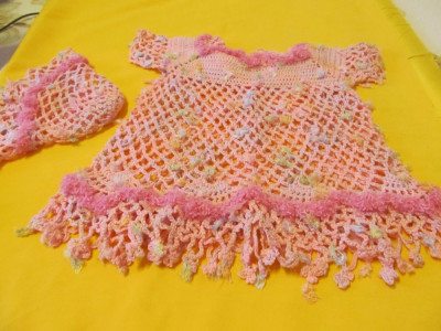 Rochita crosetata pentru copii, culoare frez | Okazii.ro