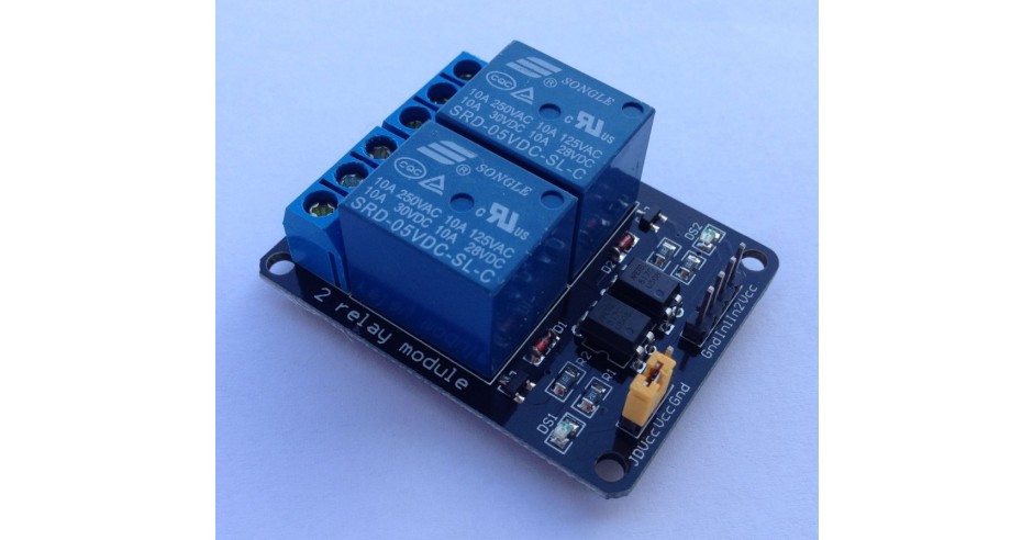 Modul releu 2 canale Arduino 5V, optocuplor, relay, relee (r.403 ...