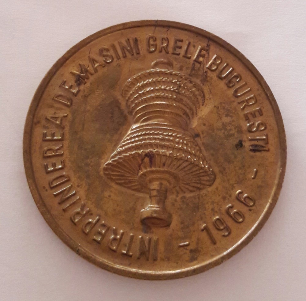 Medalie Uzina de masini grele Bucuresti 1966 | arhiva Okazii.ro