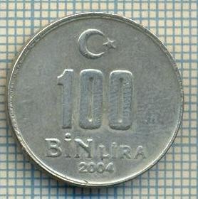 11014 MONEDA- TURCIA - 100 BIN LIRA -anul 2004 -STAREA CARE SE VEDE ...