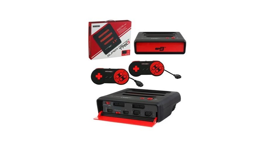 Retro Bit Super Retro Trio 3 In 1 Console Nes/Snes/Mega Drive Pal ...