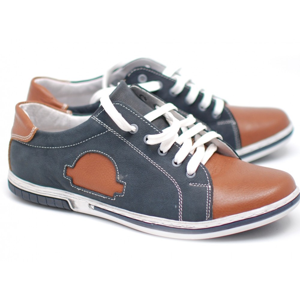 Adidasi barbati eleganti - casual din piele naturala - Made in Romania ...