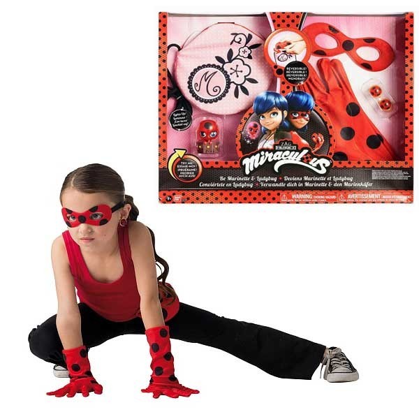 Set Buburuza Miraculos cu masca,manusi si geanta | arhiva Okazii.ro