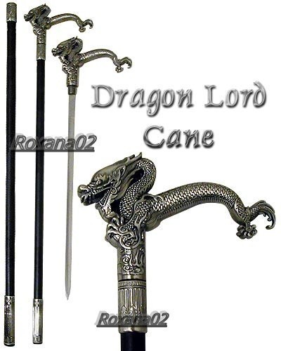 SABIE BASTON. Baston Dragon Lord Cane. Full Metal Sabie tip STILET. NOU ...