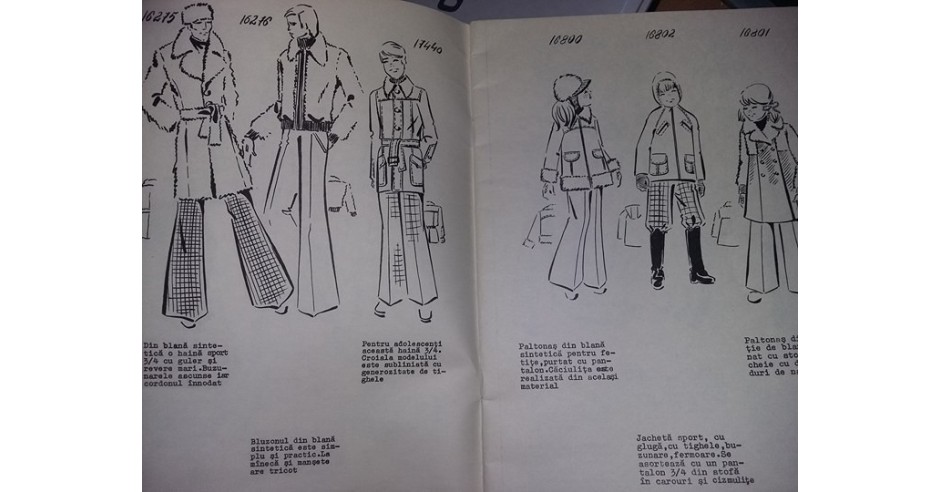 Album de schite toamna iarna 1974-1975,moda si creatie vestimentara,tp ...