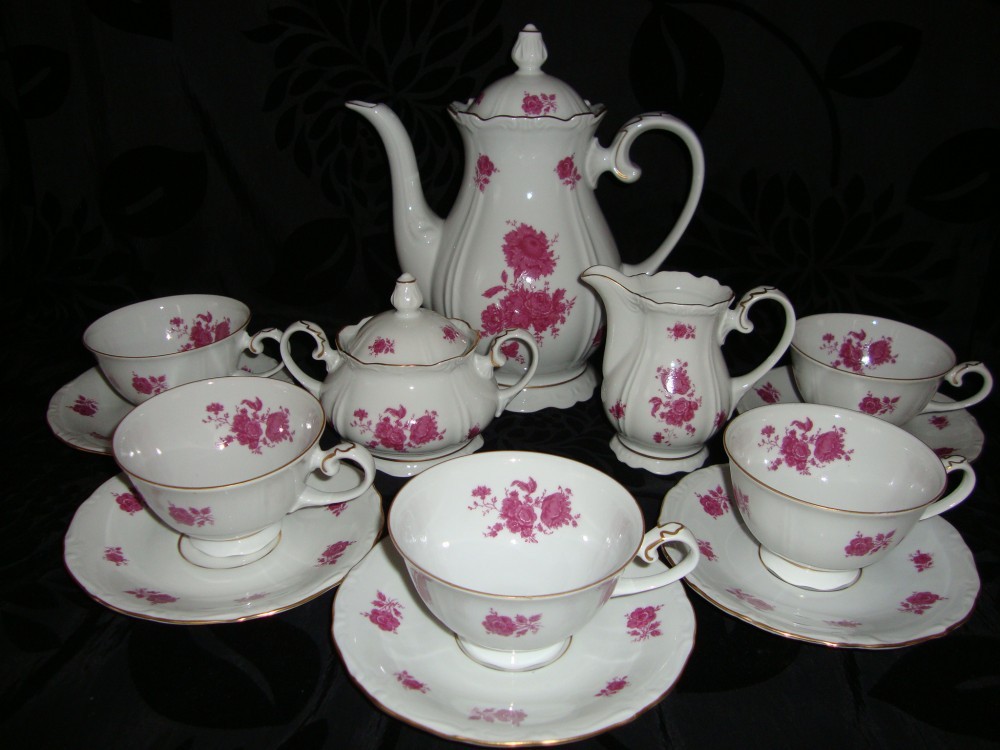 SET / SERVICIU DIN PORTELAN ,,FINE CHINA" MADE IN GDR | arhiva Okazii.ro