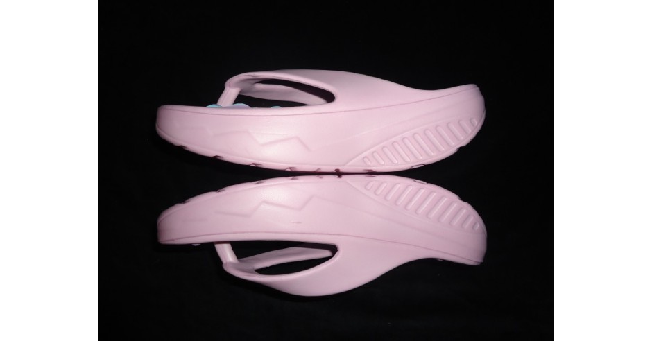 Slapi Dama Roz Corai Talpa Convexa - Papuci Slabit Casa Plaja Flip ...