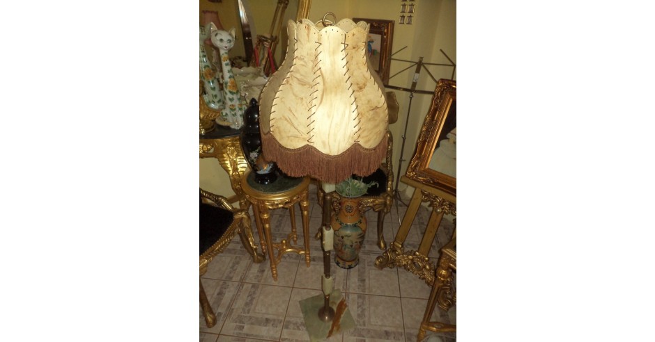 Elegant lampadar ,veioza de podea cu talpa si picior de onix | arhiva ...