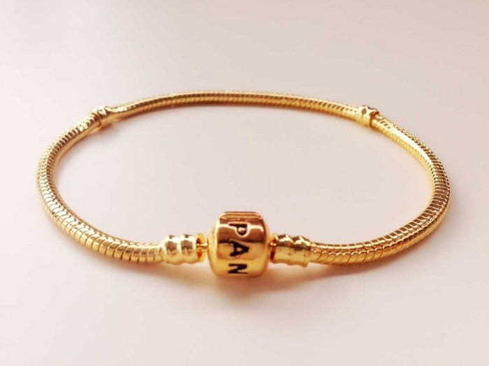 BRATARA GOLD PANDORA placata aur 14k si argint 925 | arhiva Okazii.ro