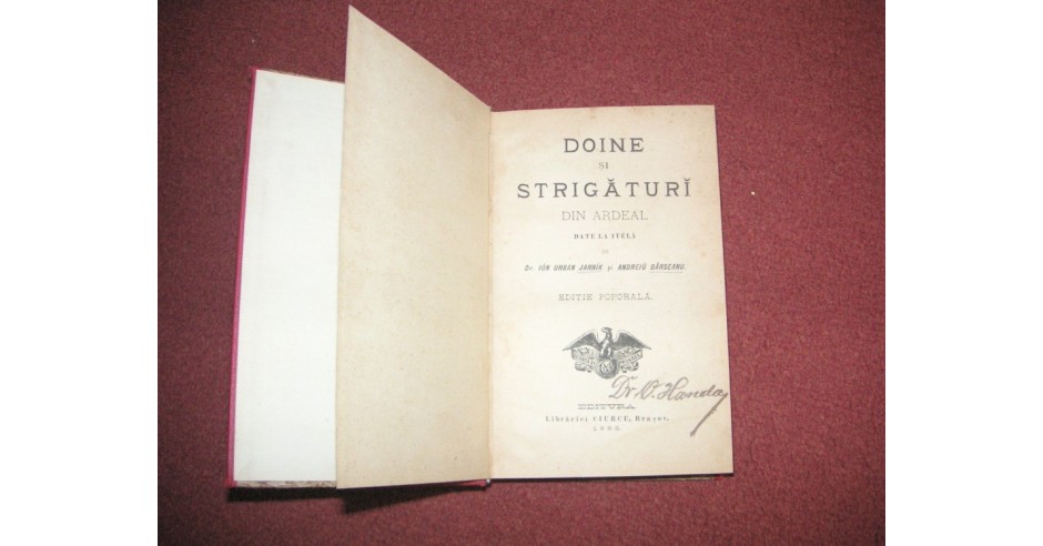 Doine Si Strigaturi Din Ardeal - Ioan Urban Jarnik, A. Barseanu (1895 ...