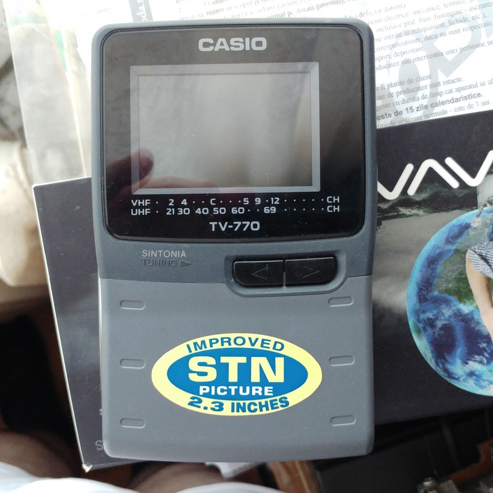 Mini Televizor portabil baterii CASIO TV-770 DEFECT | arhiva Okazii.ro